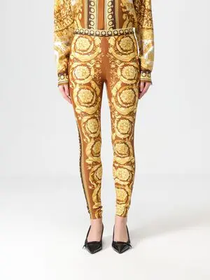 Versace Printed Pants - Brown