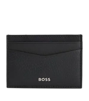 BOSS Leather Crosstown Money Clip - Black