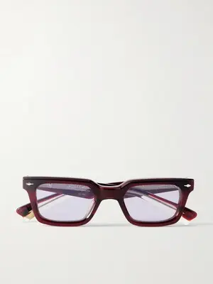 JACQUES MARIE MAGE Casablanca D-frame Sunglasses - Burgundy