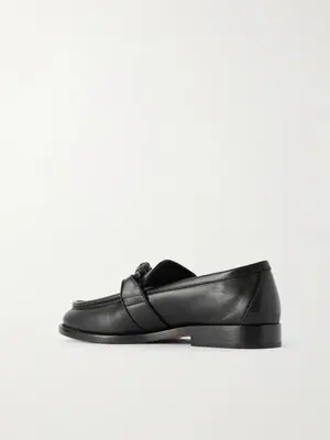 Bottega Veneta Astaire Knotted Leather Loafers - Black