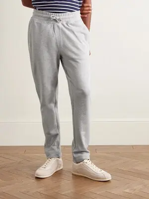 Mr P. Slim-fit Organic Cotton-jersey Sweatpants