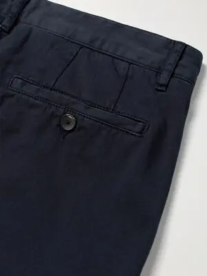 Mr P. Samuel Slim-fit Cargo Trousers - Blue