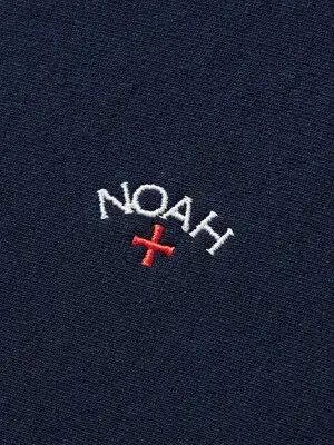 NOAH Embroidered Logo Cotton-jersey Sweatshirt - Blue