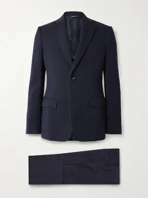 Loro Piana International Pinstriped Virgin Wool Suit