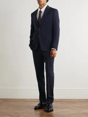 Loro Piana International Pinstriped Virgin Wool Suit