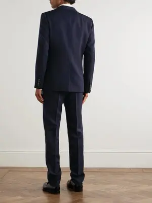 Loro Piana International Pinstriped Virgin Wool Suit