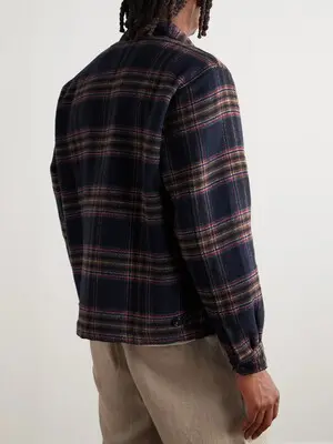 Hartford Dave Checked Wool-blend Jacket