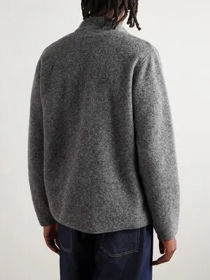 Hartford Jock Wool-blend Bouclé Bomber Jacket