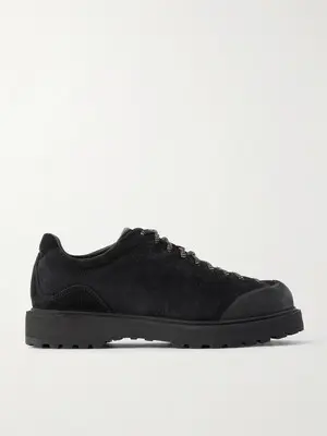 Diemme Ampezzo Suede Hiking Sneakers - Black
