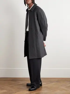 A.p.c. Auster Brushed Wool-blend Coat - Gray
