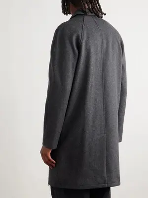 A.p.c. Auster Brushed Wool-blend Coat - Gray