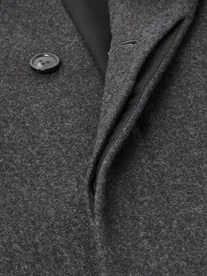 A.p.c. Auster Brushed Wool-blend Coat - Gray