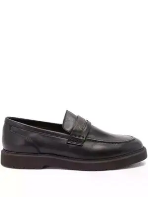 Brunello Cucinelli Chain-detail Leather Loafers