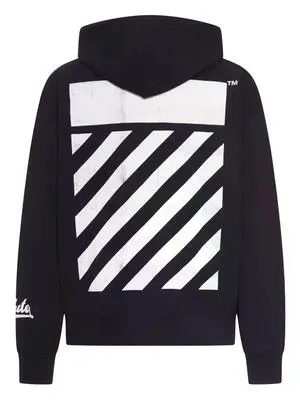 Off-White Hooded Print Hoodie