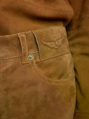Zadig&Voltaire Buckle-fastening Suede Shorts