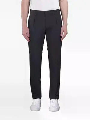 MOORER Pleated Tailored Trousers - Blue