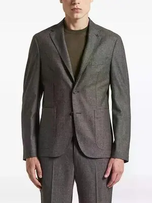 Peserico Patch-pocket Two-button Blazer - Brown