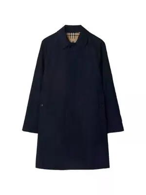 Burberry Camden Raglan-sleeve Coat - Blue