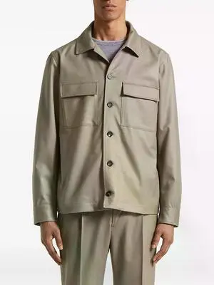 Peserico Double-pocket Button-front Jacket - Neutrals