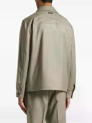 Peserico Double-pocket Button-front Jacket - Neutrals