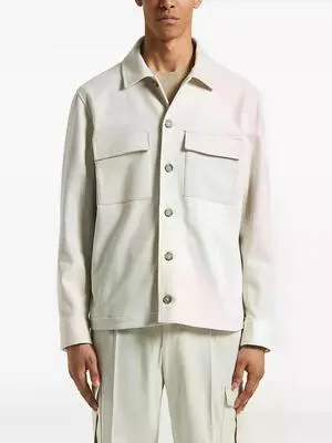 Peserico Double-pocket Button-front Jacket - Neutrals
