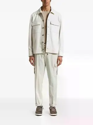 Peserico Double-pocket Button-front Jacket - Neutrals