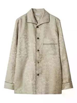 Burberry Sunflower Silk Pyjama Shirt - Neutrals