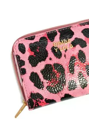 Bimba Y Lola Leopard-print Zipped Purse