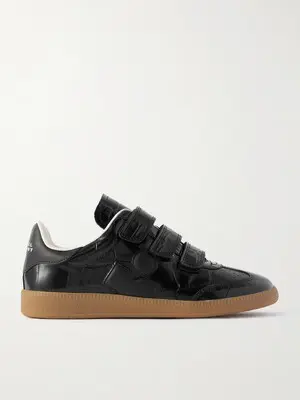 Isabel Marant Beth Croc-effect Leather Sneakers