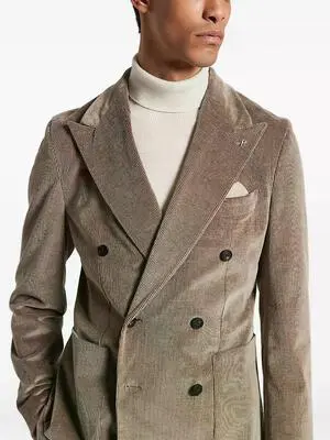 Peserico Double-breasted Corduroy Jacket