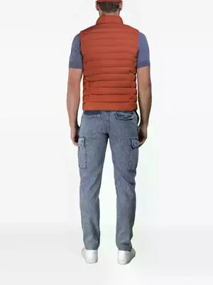 MOORER Calaf Quilted Gilet - Orange