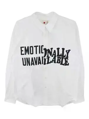 EMOTIONALLY UNAVAILABLE Logo-print Shirt