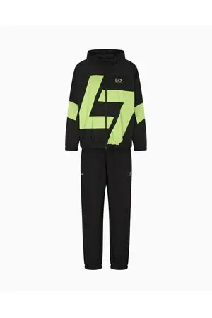 Emporio Armani Dynamic Athlete Tracksuit In Ventus7 Technical Fabric - Black