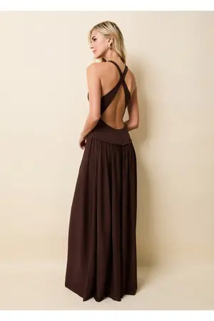 Solid & Striped Maggie Maxi Dress - Brown