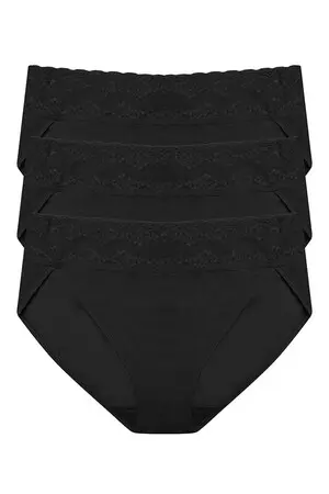 Natori Bliss Perfection French Bikini 3-pack - Black