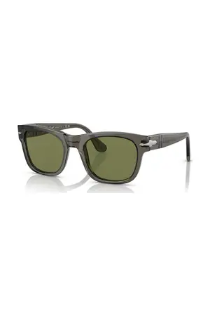Persol Rectangle Full Rim Sunglasses - Green