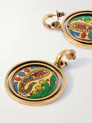 Etro Tone And Paisley Earrings