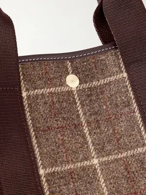 Rue De Verneuil Large Checked Tweed Tote