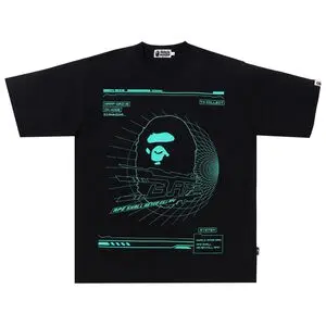 A BATHING APE Relaxed Fit Tee - Black