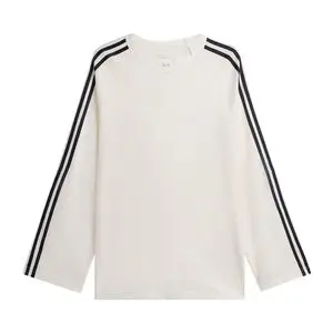 Y3 3-stripes Long-sleeve Tee - White
