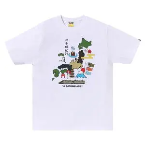 A BATHING APE Printed T-shirt - White