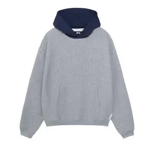 StÜssy Two Tone Hooded Sweatshirt - Grey