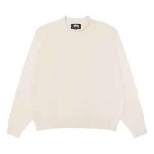 StÜssy Surfman Mock Neck Sweater - Cream