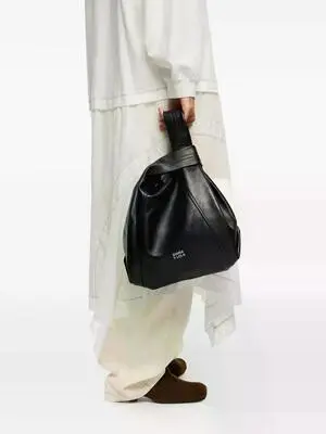 Bimba Y Lola Medium Leather Tote Bag - Black