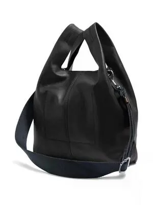 Bimba Y Lola Medium Leather Tote Bag - Black