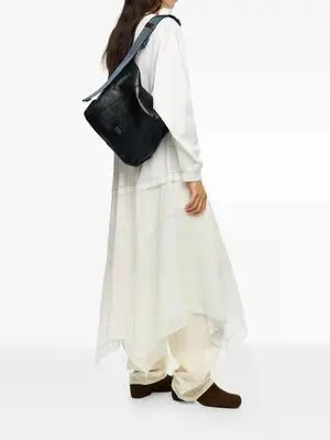 Bimba Y Lola Medium Leather Tote Bag - Black