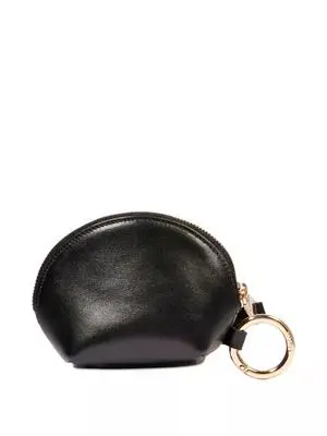 LANCEL Origami Half-moon Keyring Coin Purse