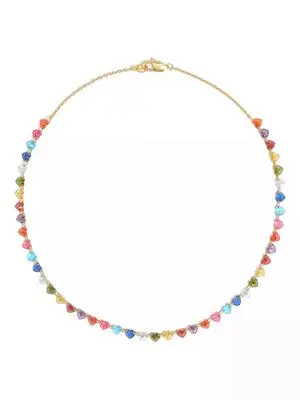 Bimba Y Lola Crystal-heart Necklace - Gold