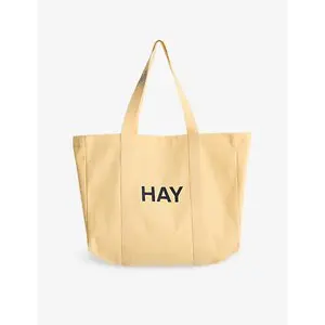 HAY Branded Cotton Tote Bag - Soft Yellow