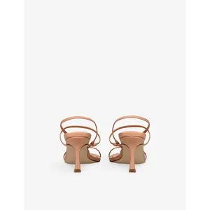 Steve Madden Locke Faux-leather Heeled Sandals - Tan
